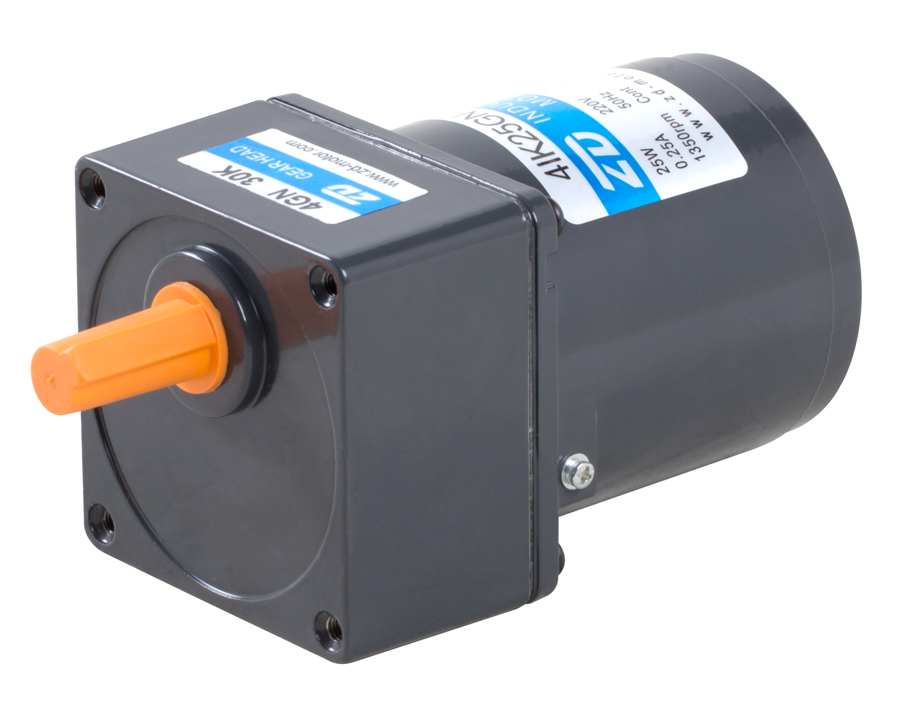 AC Getriebemotor 80mm, 25W, Induktionsmotor mit Getriebe — ZD Motor