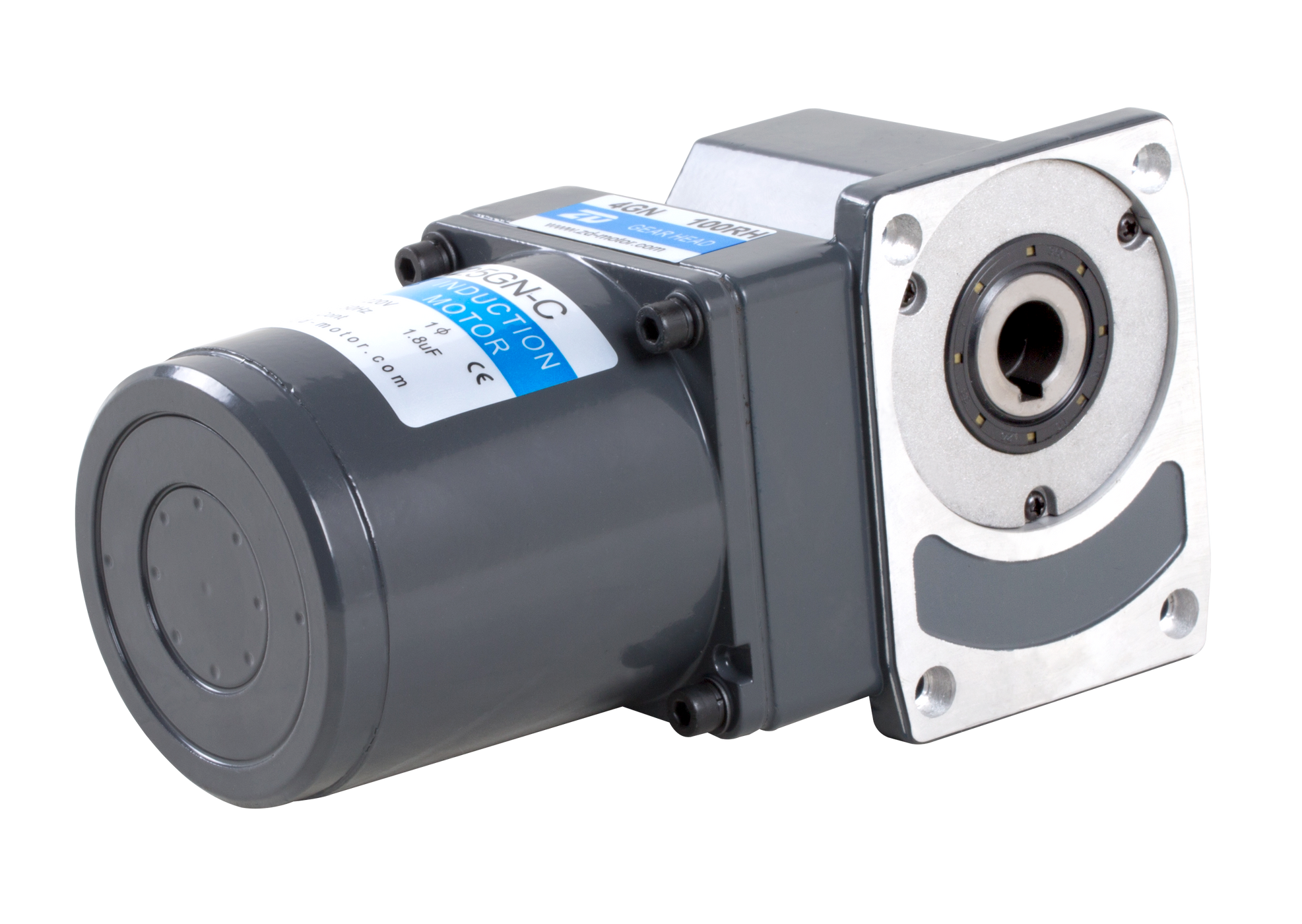 AC Right Angle Gearmotor 25W, Induction motor with gearbox — ZD Motor