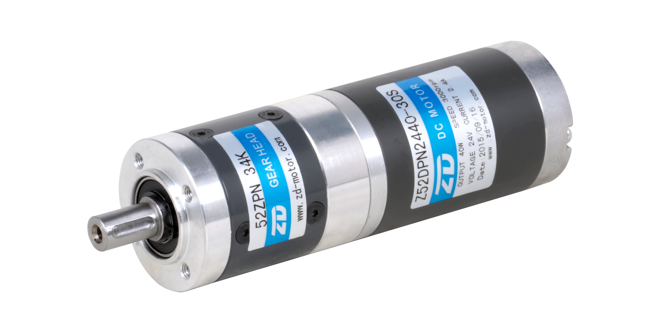 DC brush planetary gearmotor 40W, DC motor with planetary gearbox — ZD ...
